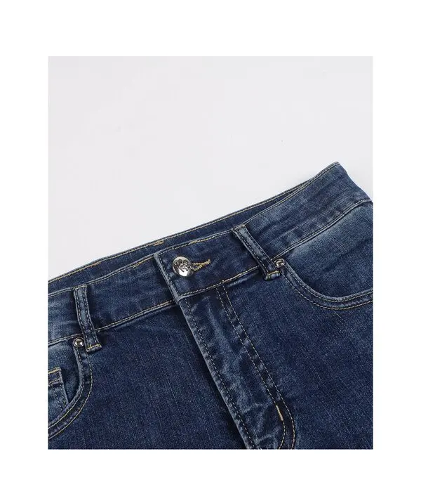 LIUREGALI Faded Split Jeans