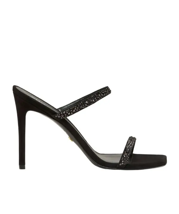 STUART WEITZMAN Aleena Royale Crystal High-heeled Sandals - Black