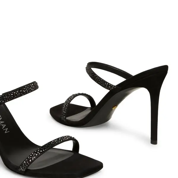 STUART WEITZMAN Aleena Royale Crystal High-heeled Sandals - Black