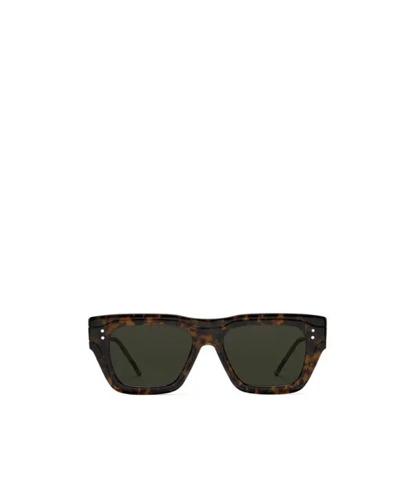 Thom Browne Tortoiseshell Rectangle Frame Sunglasses