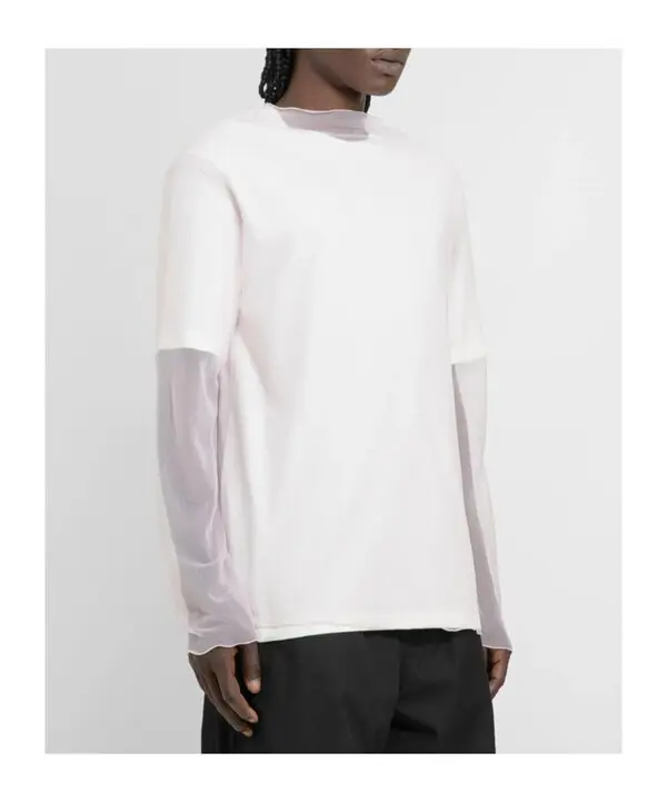 JIL SANDER Logo Printed Layered T-shirt