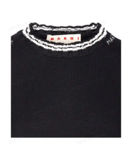 Marni Distressed Crewneck Knitted Jumper