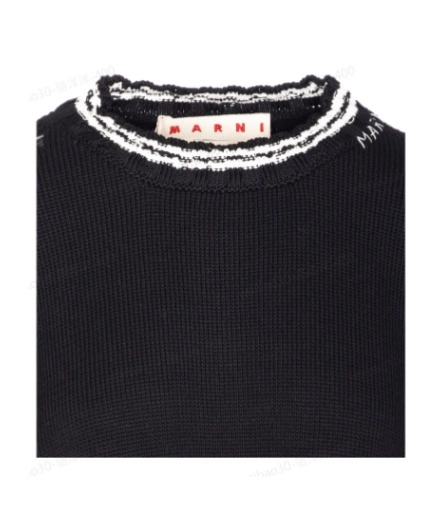 Marni Distressed Crewneck Knitted Jumper