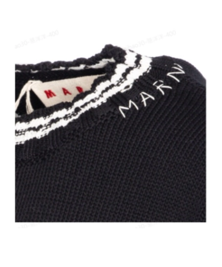Marni Distressed Crewneck Knitted Jumper