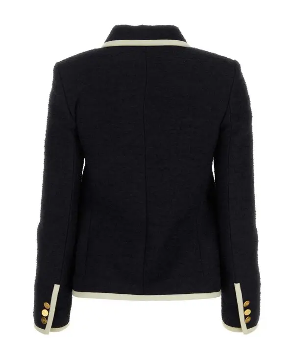 Valentino Garavani Logo Detailed Buttoned Jacket