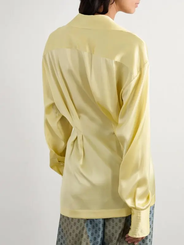 Dries Van Noten Wrap-around Shirt With Button Closure