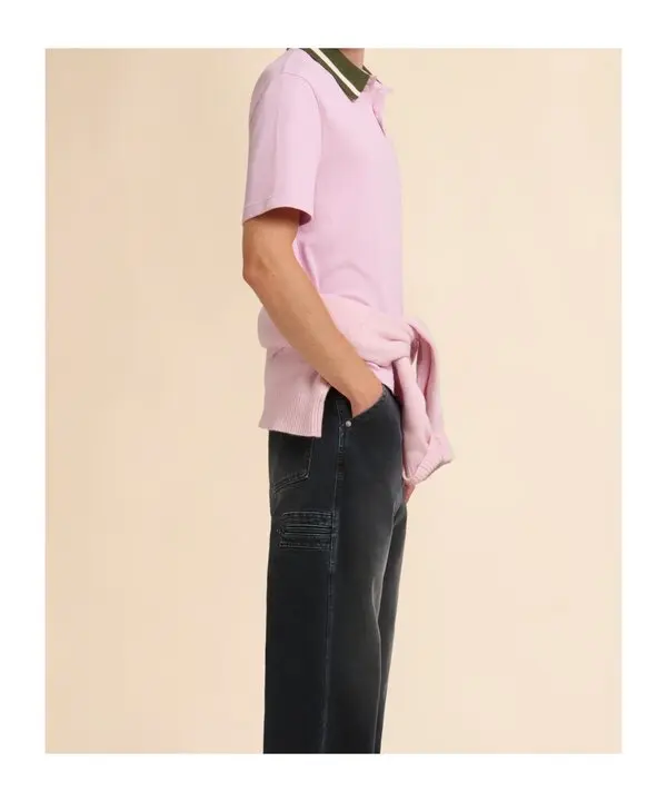 Marni Piqué Striped Polo Shirt - Quarz