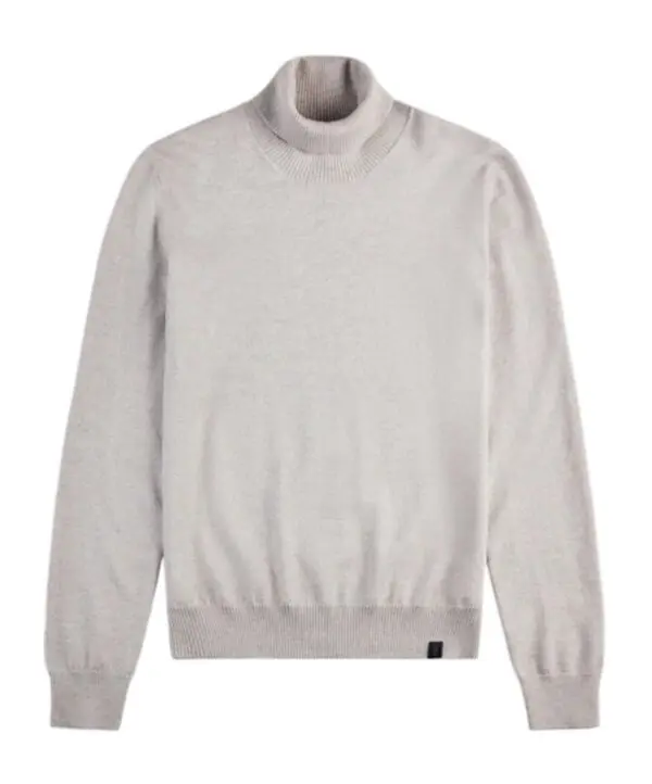 FAY Turtleneck Knitwear With Long Sleeves - Grey