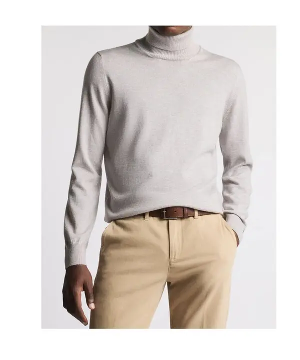 FAY Turtleneck Knitwear With Long Sleeves - Grey