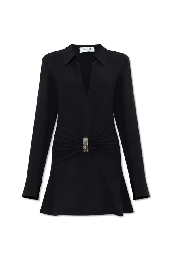 Attico Long Sleeve Mini Dress
