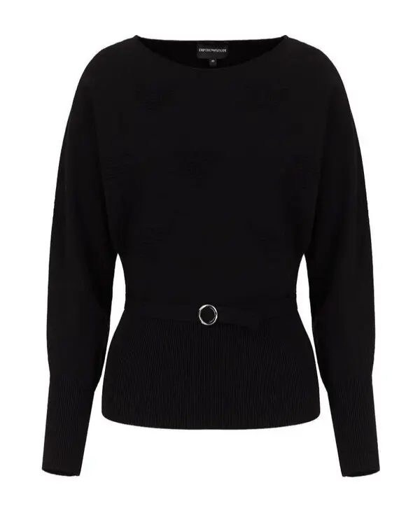 Emporio Armani Logo Jacquard Pullover