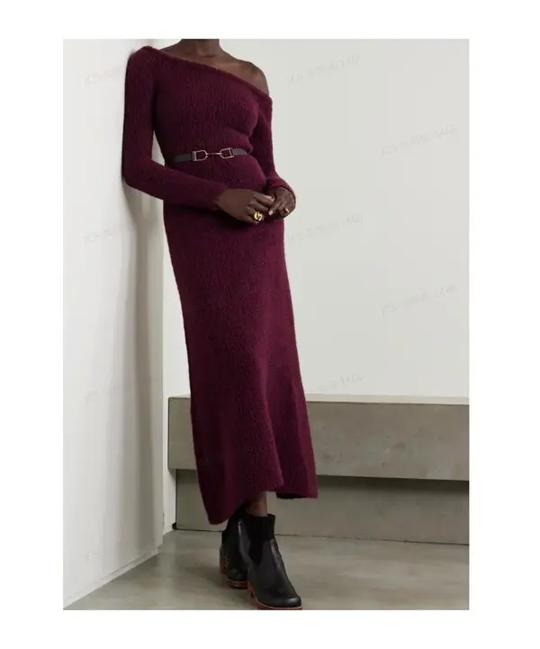 Gabriela Hearst Long Sleeve Maxi Dress - Red