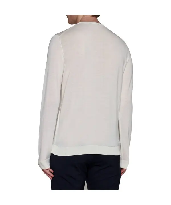 ROBERTO COLLINA Long-sleeved Crew Neck Sweater
