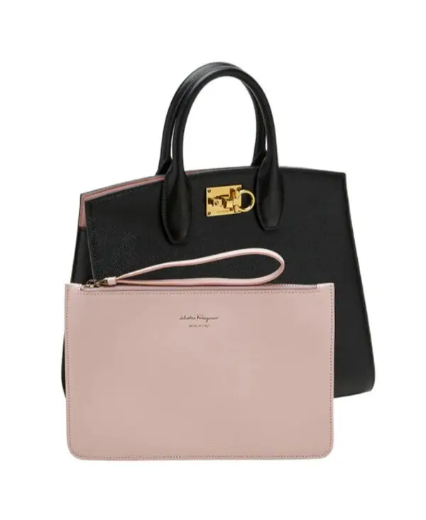 FERRAGAMO Studio Box Medium Top Handle Bag