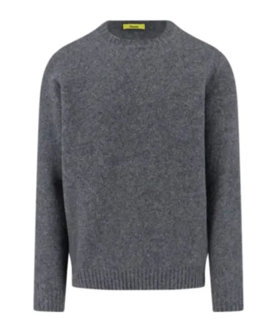 DRUMOHR Crew Neck Wool Sweater - Grey