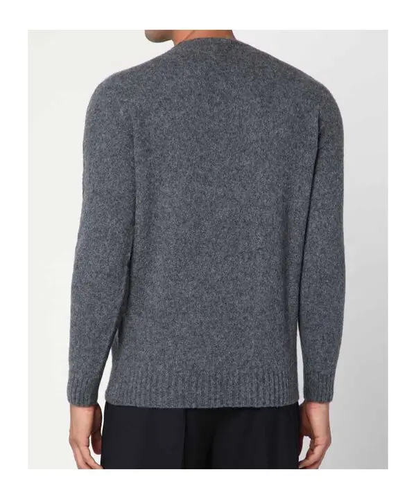 DRUMOHR Crew Neck Wool Sweater - Grey