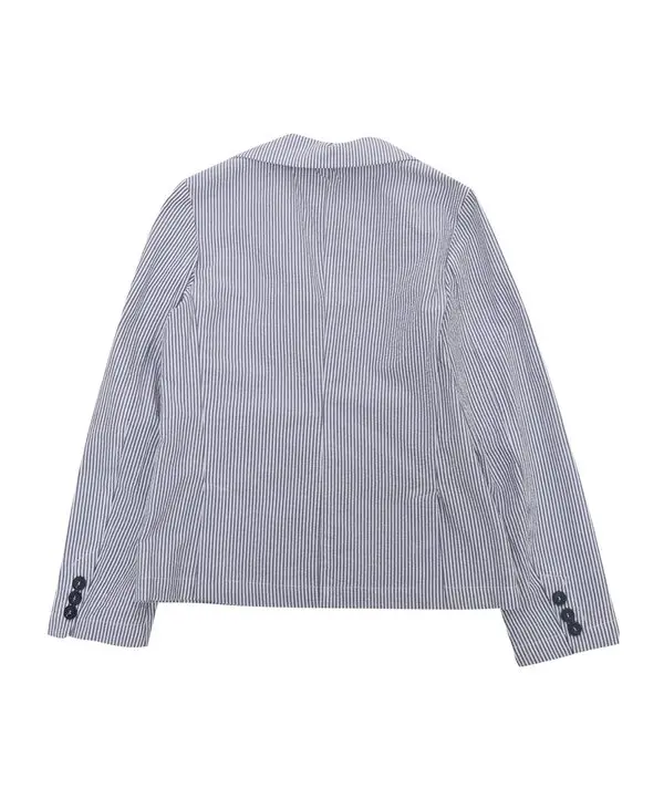 IL GUFO Single-breasted Striped Blazer - Gray