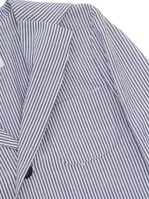 IL GUFO Single-breasted Striped Blazer - Gray