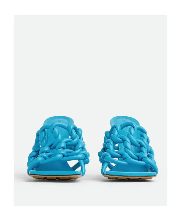 Bottega Veneta Stretch Slip-on Mules With Square Toe - Blue