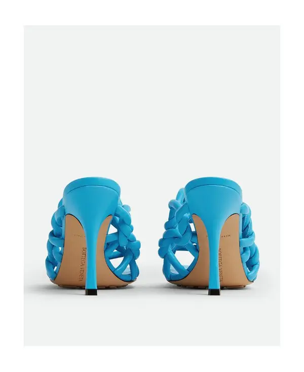 Bottega Veneta Stretch Slip-on Mules With Square Toe - Blue