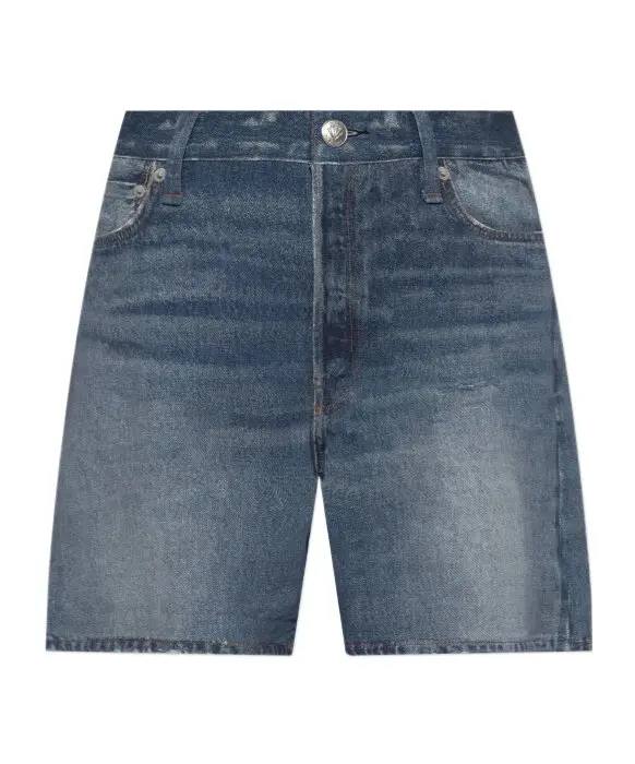RAG  BONE Rag & Bone Miramar Kaia Printed Denim Shorts