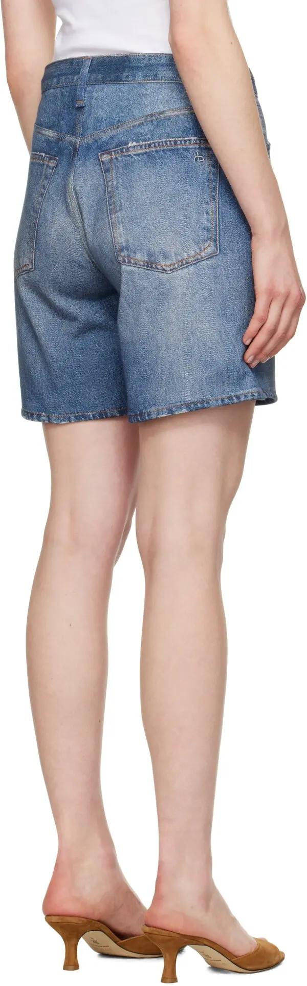 RAG  BONE Rag & Bone Miramar Kaia Printed Denim Shorts