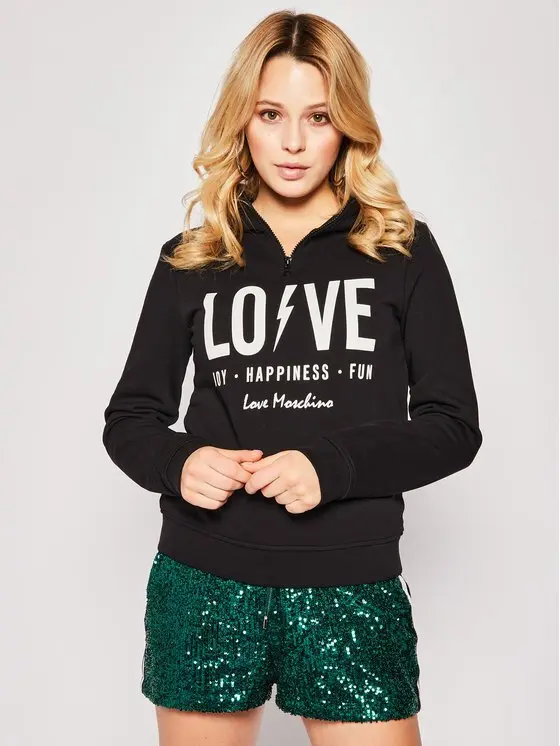 Moschino Detail Hooded Sweater