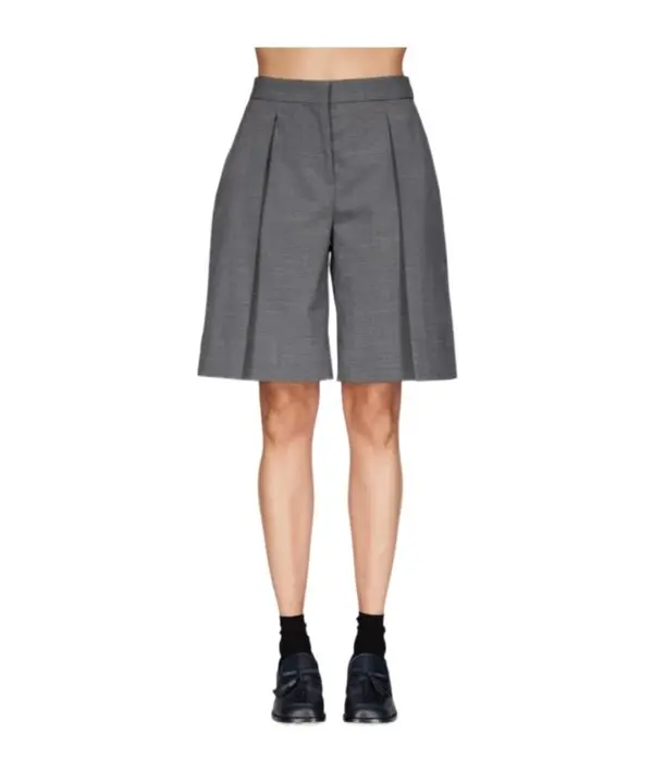 Vivetta Pleated Bermuda Shorts - Black