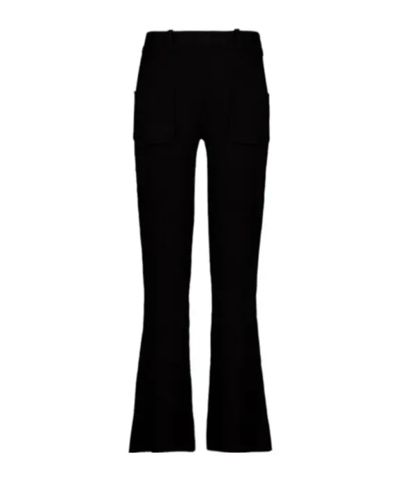 COURREGES Courrèges Mid-rise Flared Trousers - Black