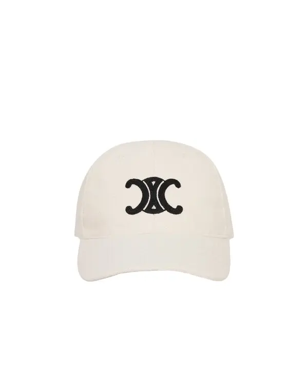Celine Triomphe Baseball Cap - Off White