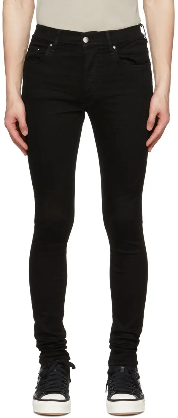 Amiri Stack Skinny Jeans With Retro Effect