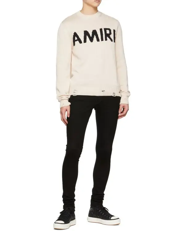 Amiri Stack Skinny Jeans With Retro Effect