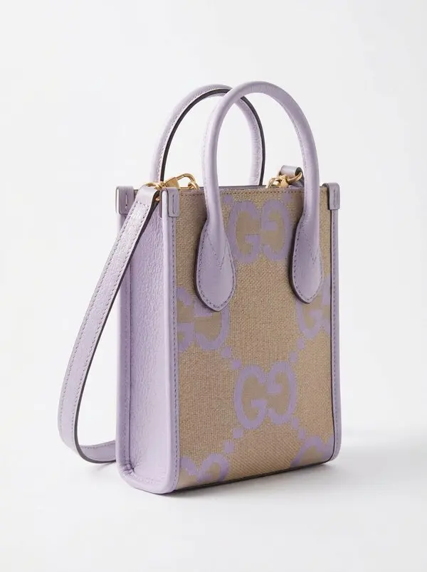 Gucci Jumbo Gg Mini Tote Bag - Nude