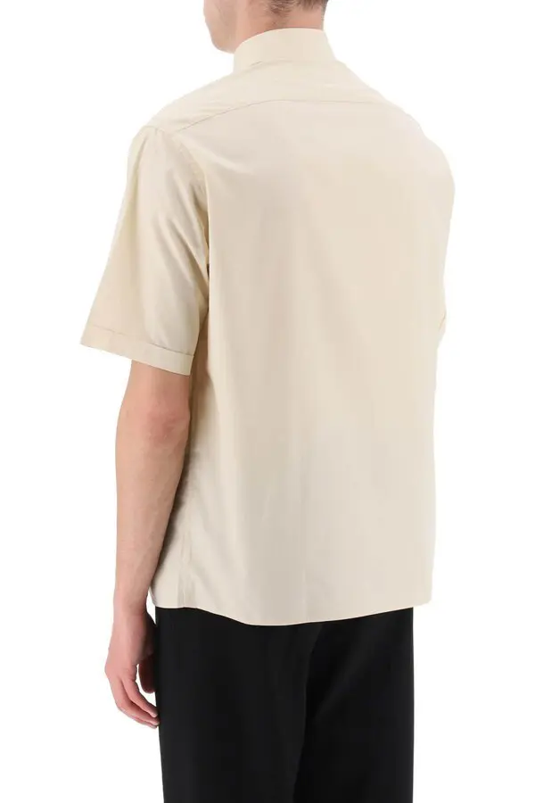 Fendi Logo Printed Short-sleeved Shirt - Beige
