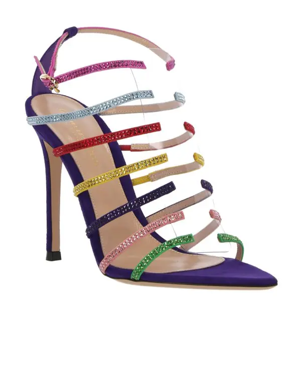 GIANVITO ROSSI Mirage Strappy Heeled Sandals - Nude