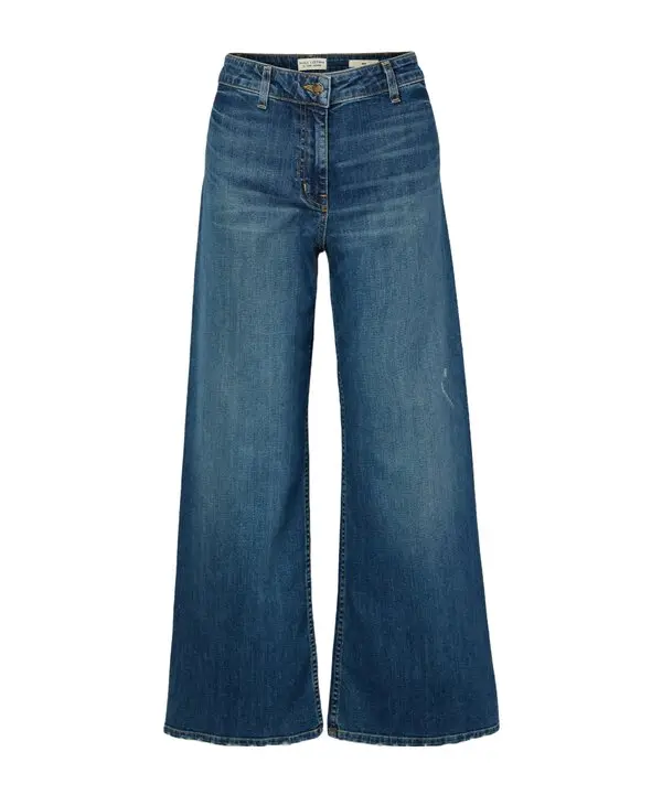 NILI LOTAN Megan Flared Jeans - Mid Denim