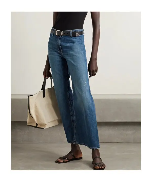 NILI LOTAN Megan Flared Jeans - Mid Denim