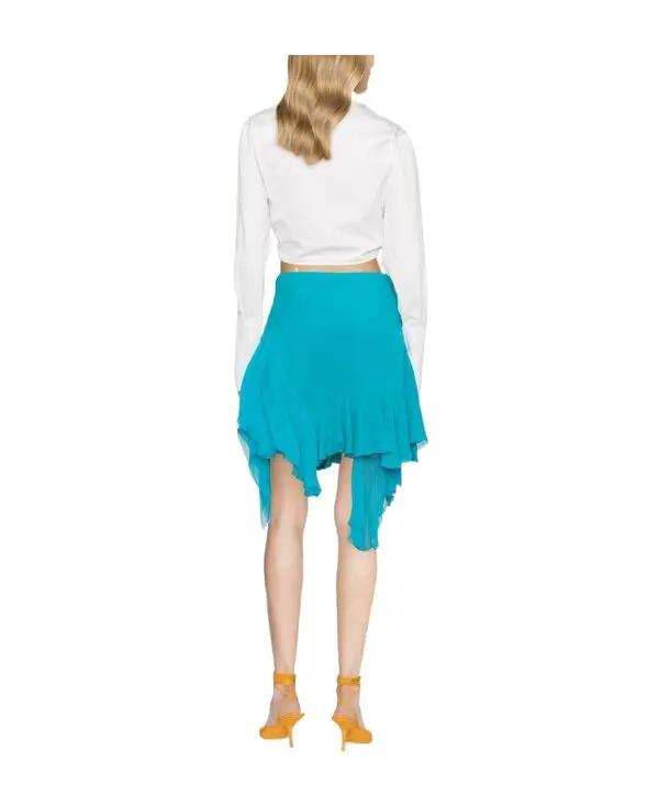 Versace Asymmetrical Hem Mini Skirt