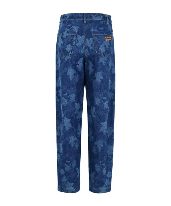 Maison Kitsuné Embroidered Jeans