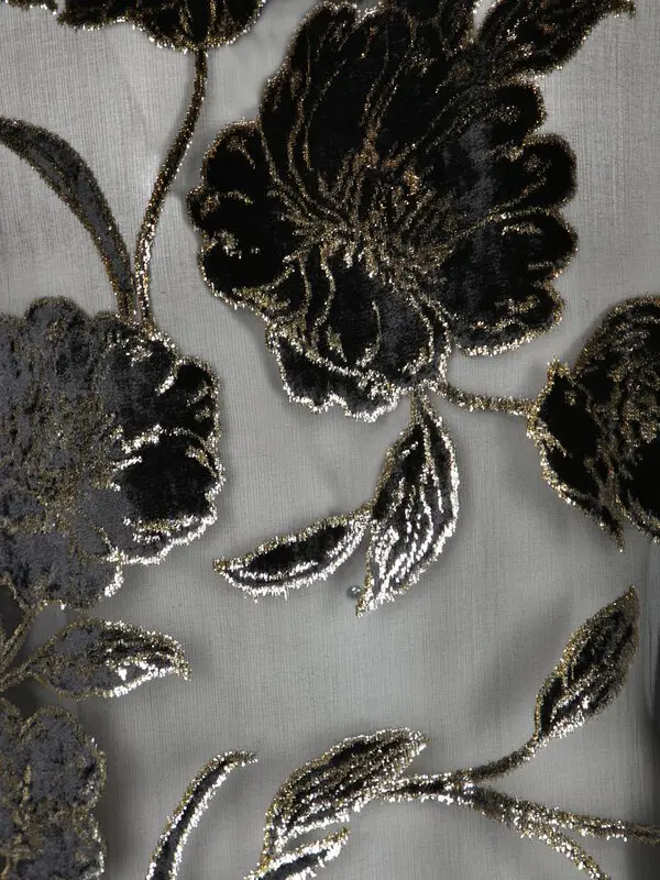 Roberto Cavalli Floral Sheer Long Sleeve Shirt