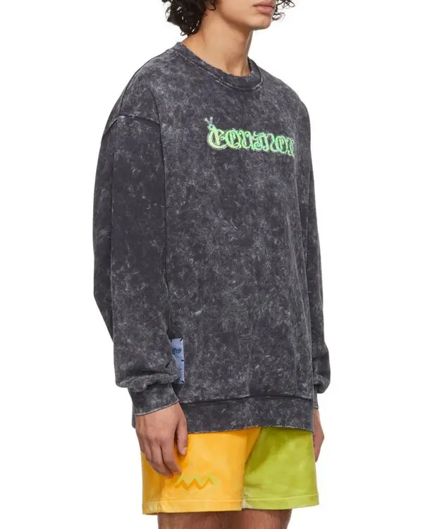 Alexander McQueen Tie-dyed Round Neck Sweater