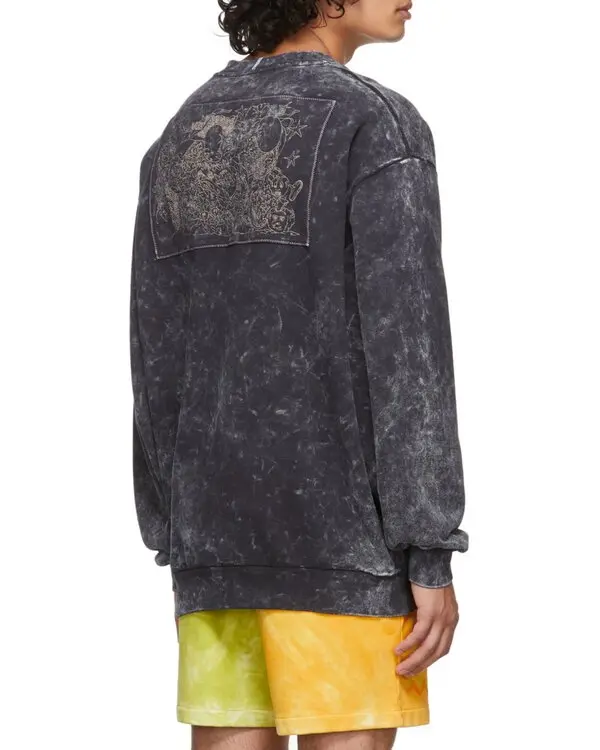 Alexander McQueen Tie-dyed Round Neck Sweater