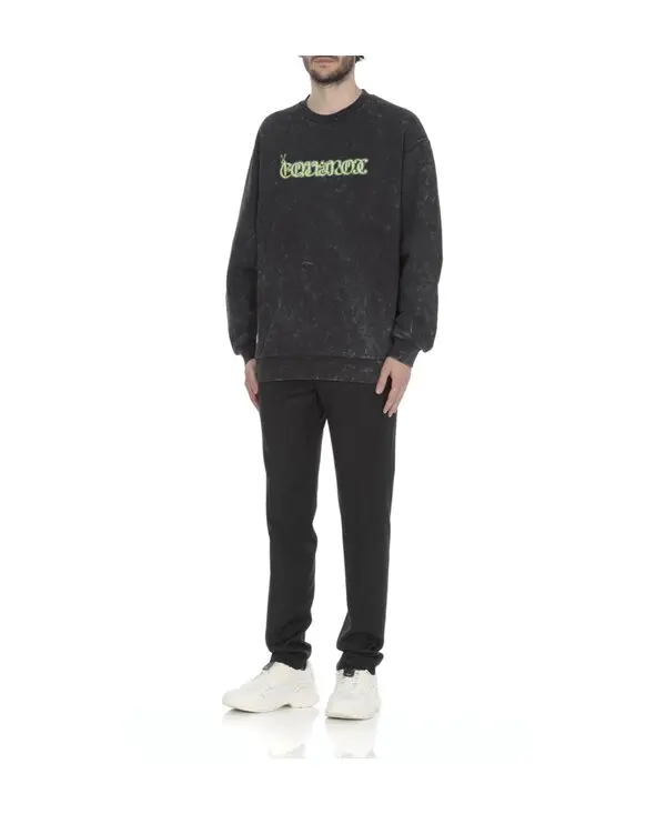 Alexander McQueen Tie-dyed Round Neck Sweater