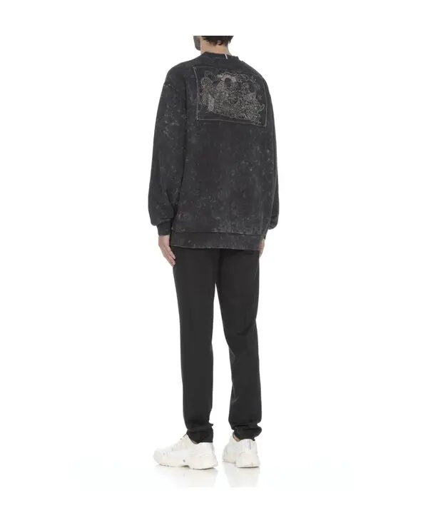 Alexander McQueen Tie-dyed Round Neck Sweater