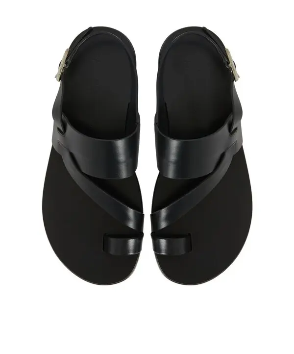 GIUSEPPE ZANOTTI Hezra Buckled Thong Sandals - Black