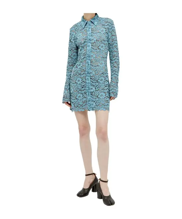 Eytys Long Sleeve Lace Dress