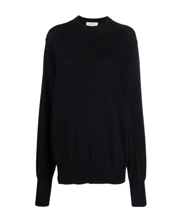 Studio Nicholson Fine-knit Cotton Jumper - Black