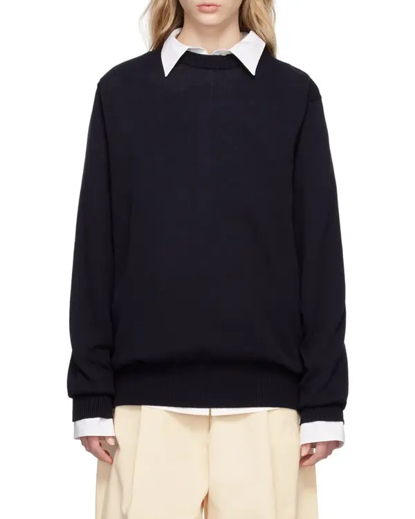 Studio Nicholson Fine-knit Cotton Jumper - Black