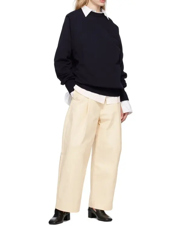 Studio Nicholson Fine-knit Cotton Jumper - Black