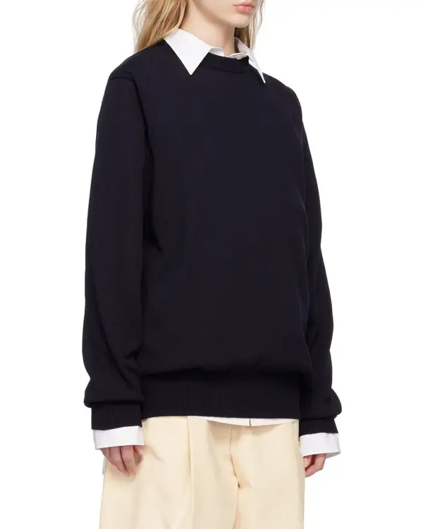 Studio Nicholson Fine-knit Cotton Jumper - Black